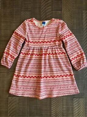 Old Navy | Dresses | Old Navy Toddler Girls Fair Isle Heart Sweater ...